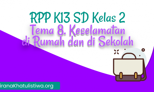 RPP K13 Kelas 2 Tema 8 Revisi 2022/2023 - Kirana Khatulistiwa