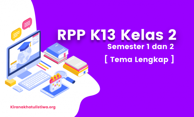 RPP K13 Kelas 2 Revisi 2022 Semester 1 dan 2 - Kirana Khatulistiwa